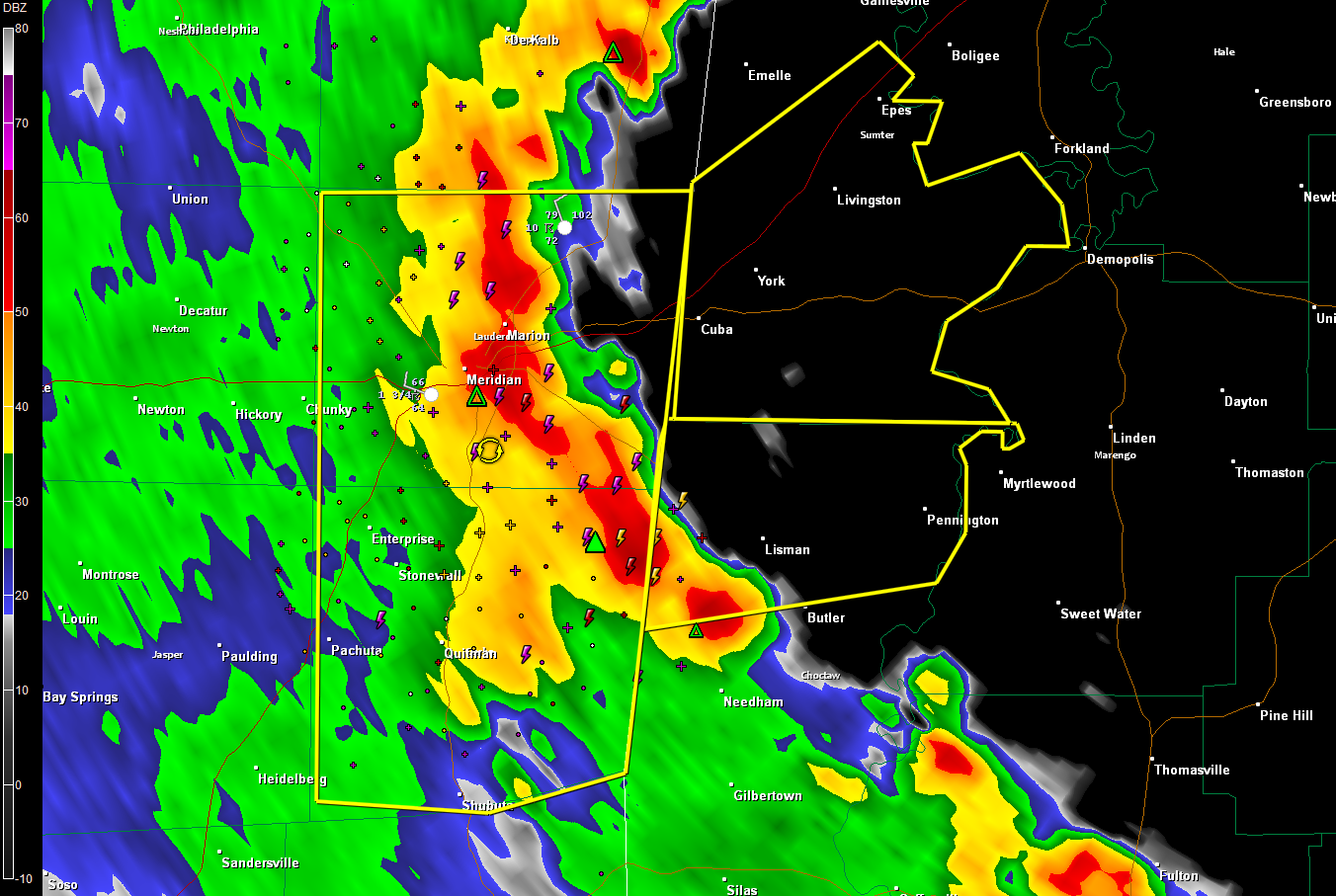 Severe Thunderstorm Warning Parts Of Sumter County The Alabama