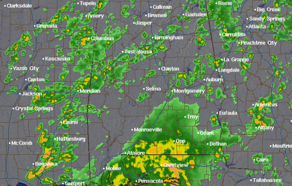 Early Afternoon Radar Check : The Alabama Weather Blog