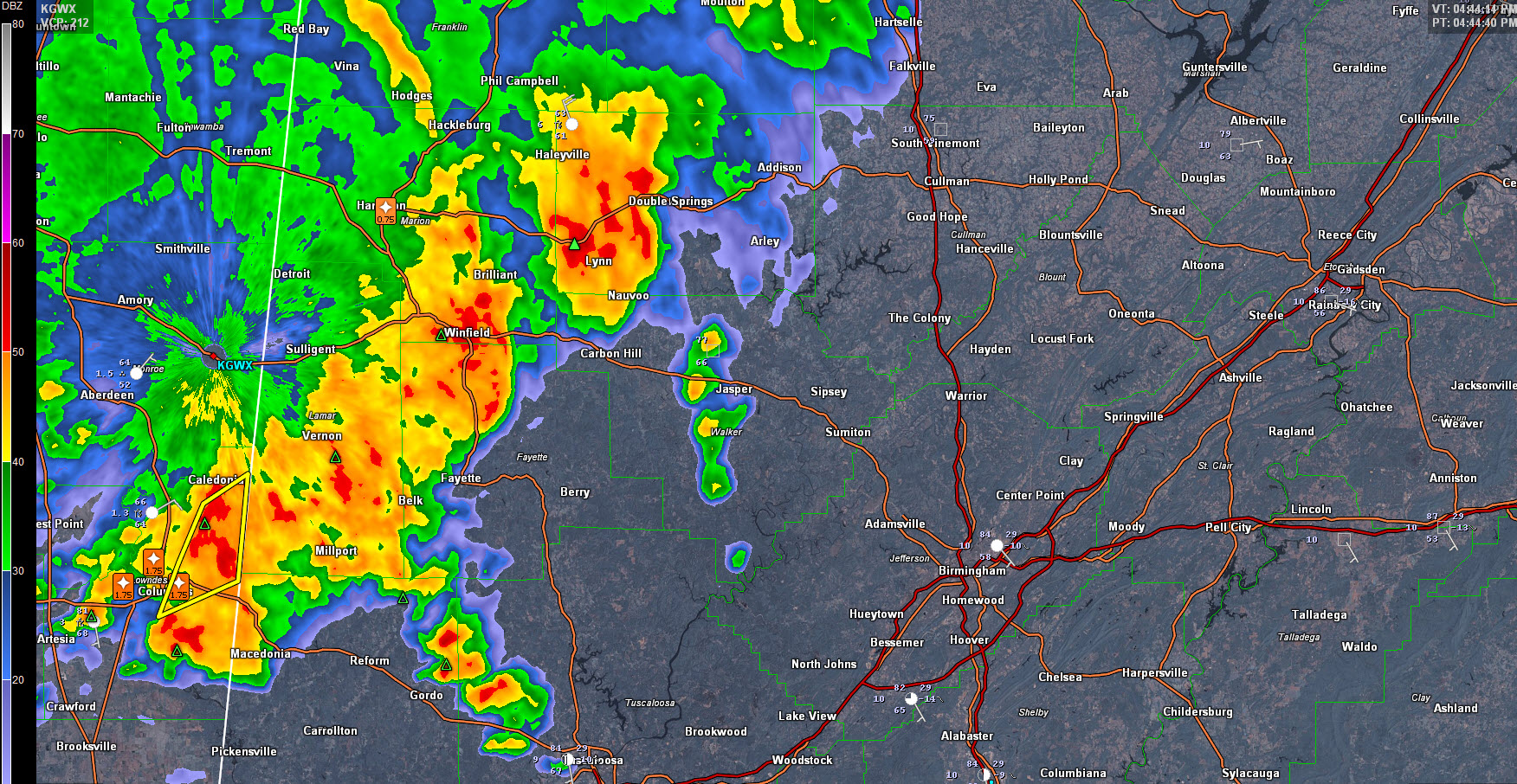 Storms Weaker, Still Could Produce Hail and Gusty Winds : The Alabama ...
