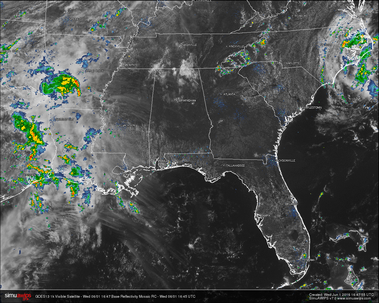 Wednesday Midday Nowcast for Central Alabama : The Alabama Weather Blog