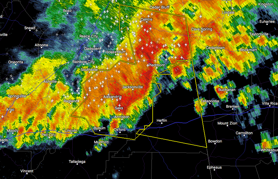 Severe Thunderstorm Warning Continues For Parts Of Cleburne County ...