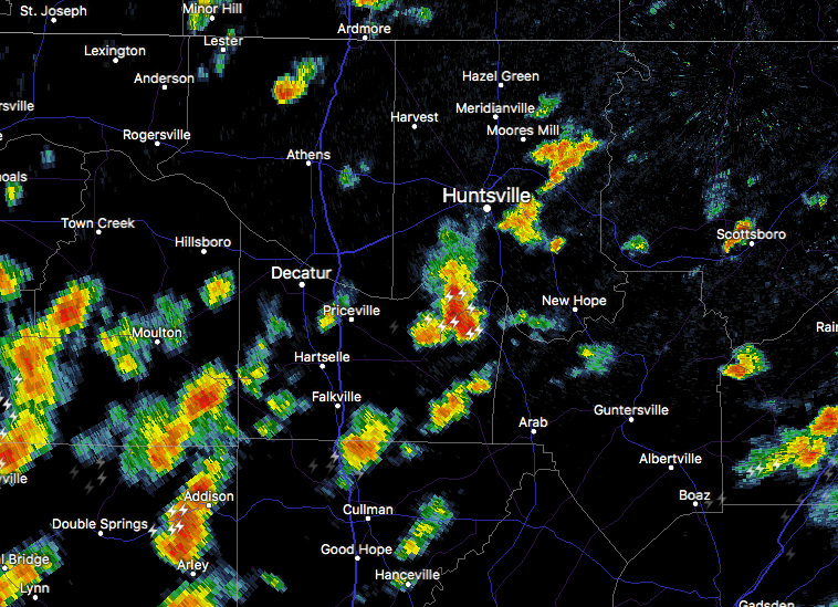 Active Strong Storms Affecting Parts of Madison & Morgan Counties : The ...