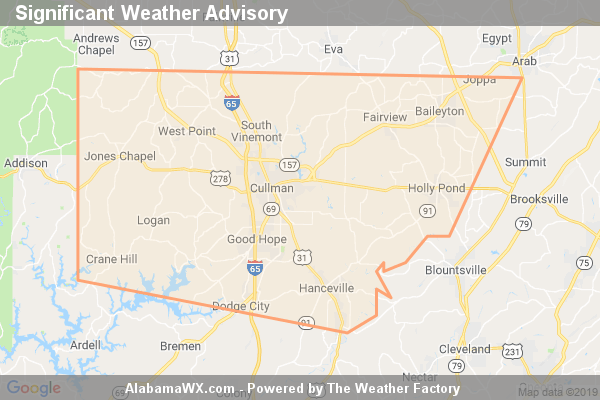 Significant Weather Advisory For Cullman County Until 3:00 PM CDT : The ...