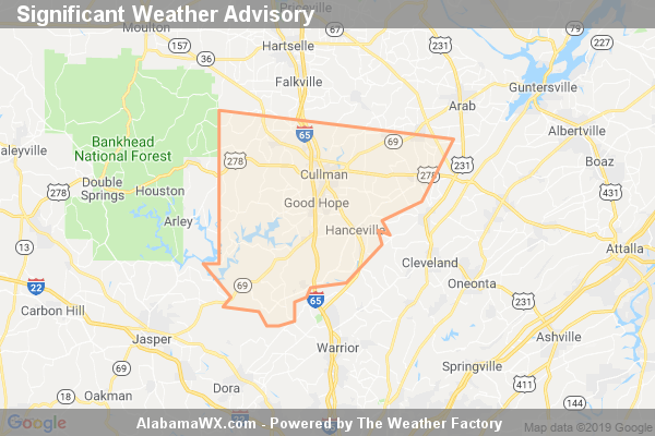 Significant Weather Advisory For Cullman County Until 9:00 PM CDT : The ...