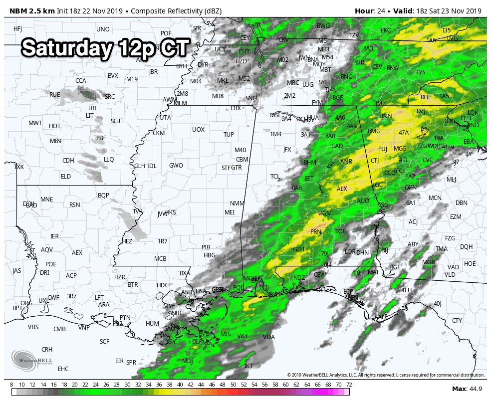 James Spann: Periods of rain for Alabama through Saturday - Alabama ...