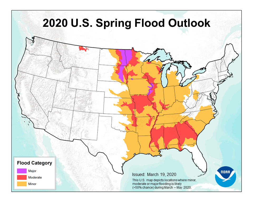 From Noaa U S Spring Outlook Forecasts Another Year Of Widespread