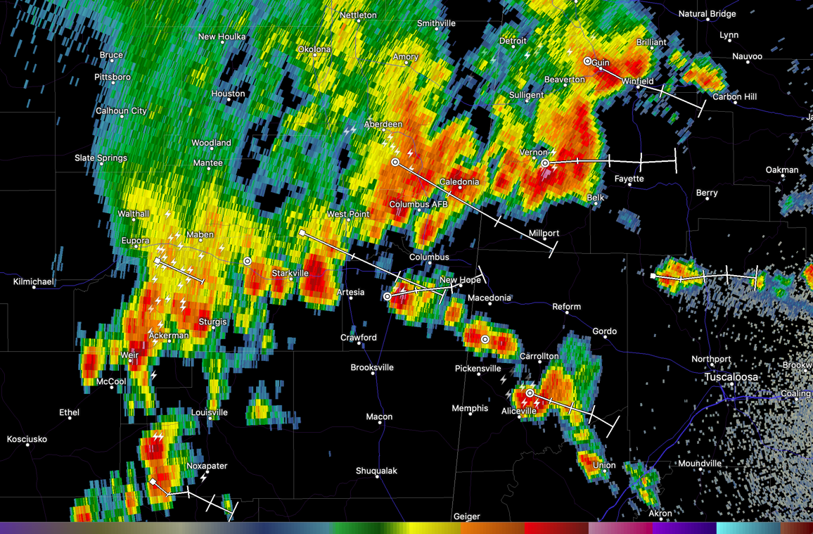 Strong Storms Over West Alabama Too : The Alabama Weather Blog