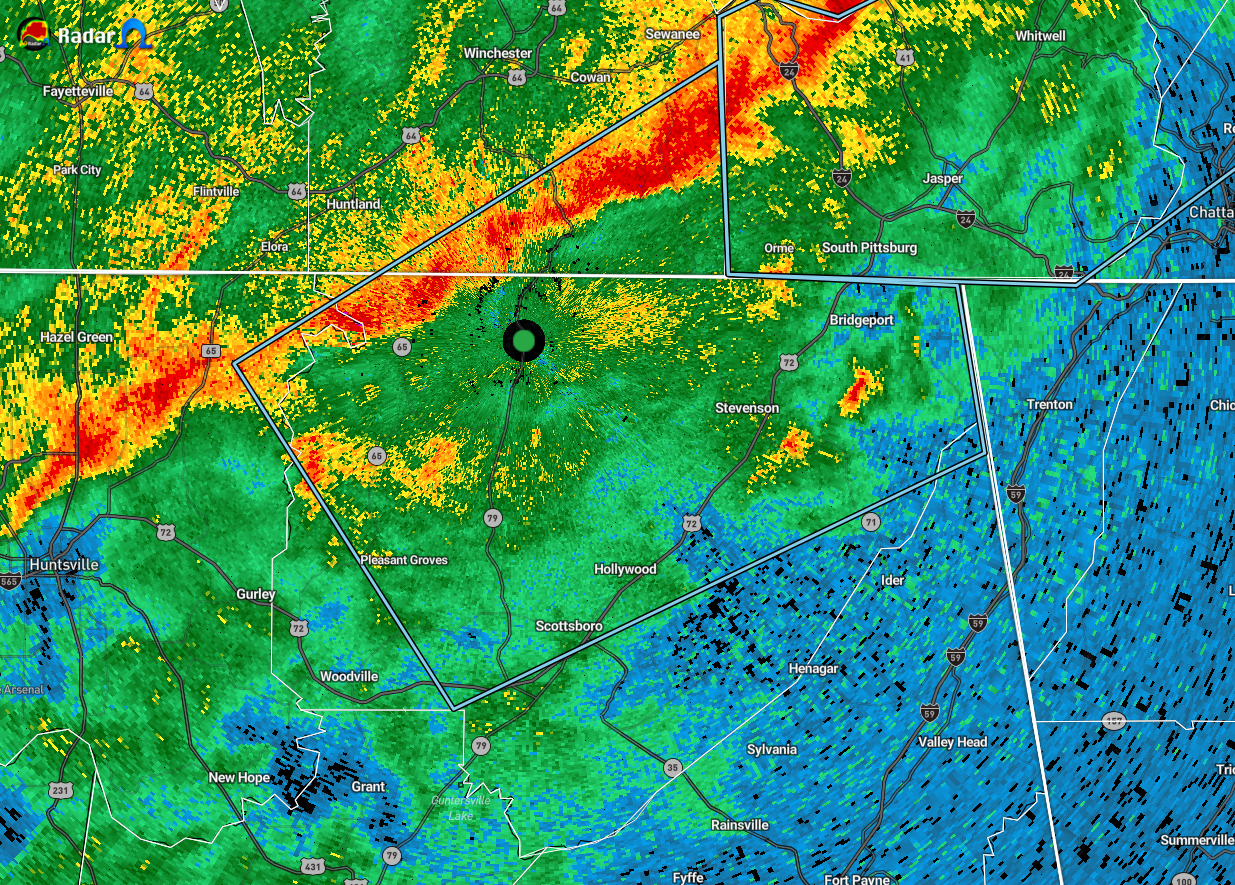 Strong Storms Affecting Parts of Madison, Jackson, & Dekalb Counties ...