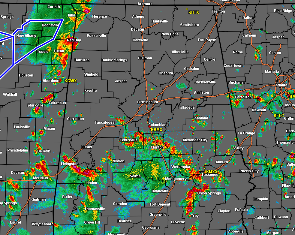 Strong Storms Approaching Several Counties in Central Parts of the Area ...