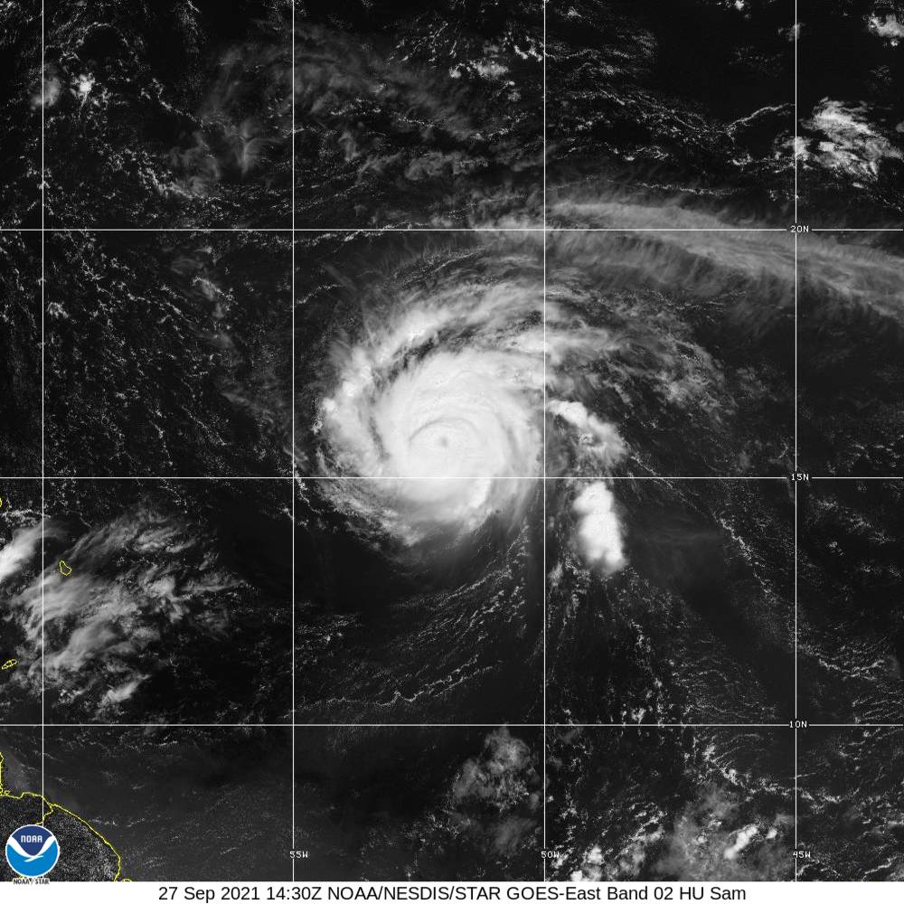 Hurricane Sam Continues to Churn Away in the Atlantic at Category 3 ...