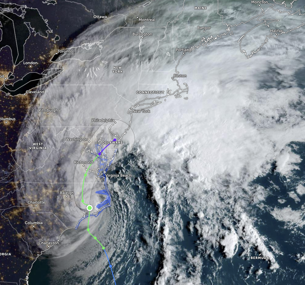Ophelia Makes Landfall In North Carolina As A Very Strong Tropical