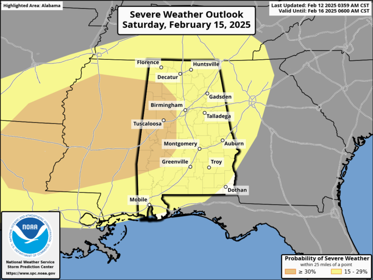 James Spann: Heavy rain, strong-to-severe storms possible in Alabama through tonight - Alabama ...