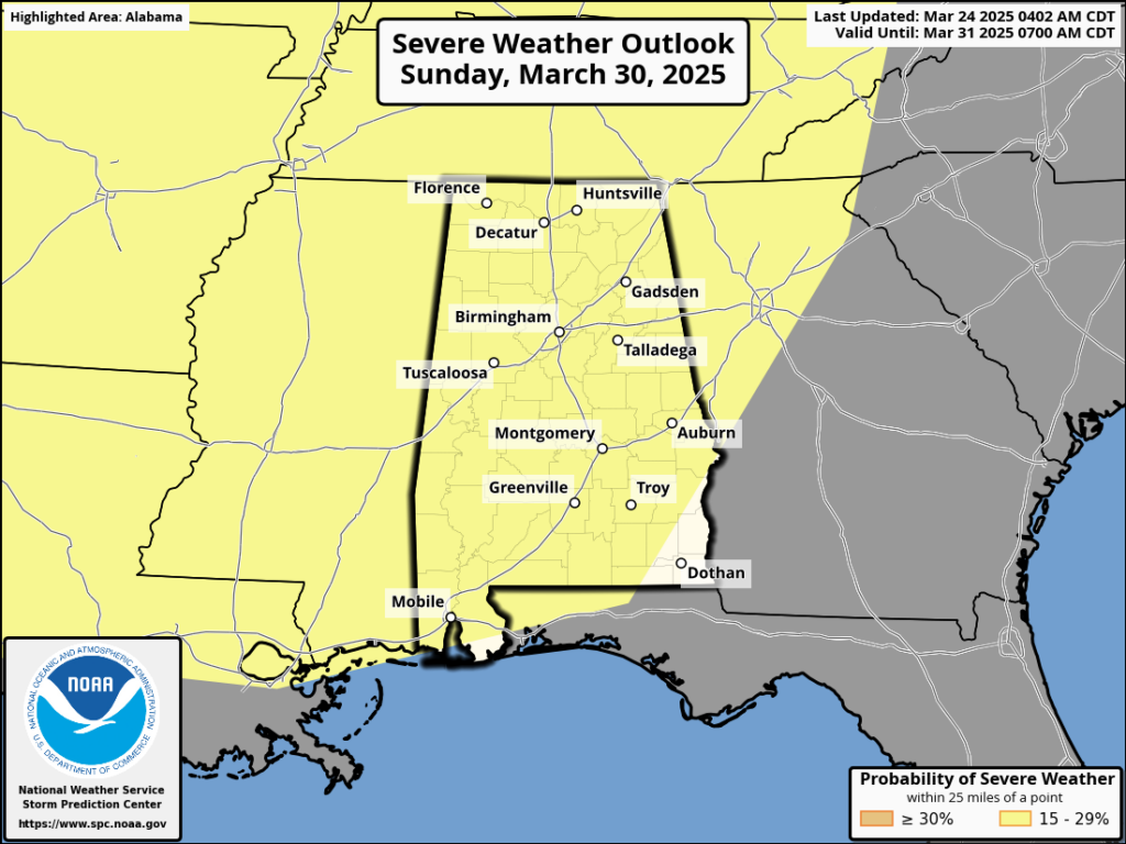 James Spann: Rain ends today in Alabama; dry days ahead